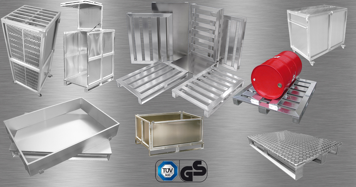 Aluminium paller og pallbokser- nesten uten begrensning. LES MER...